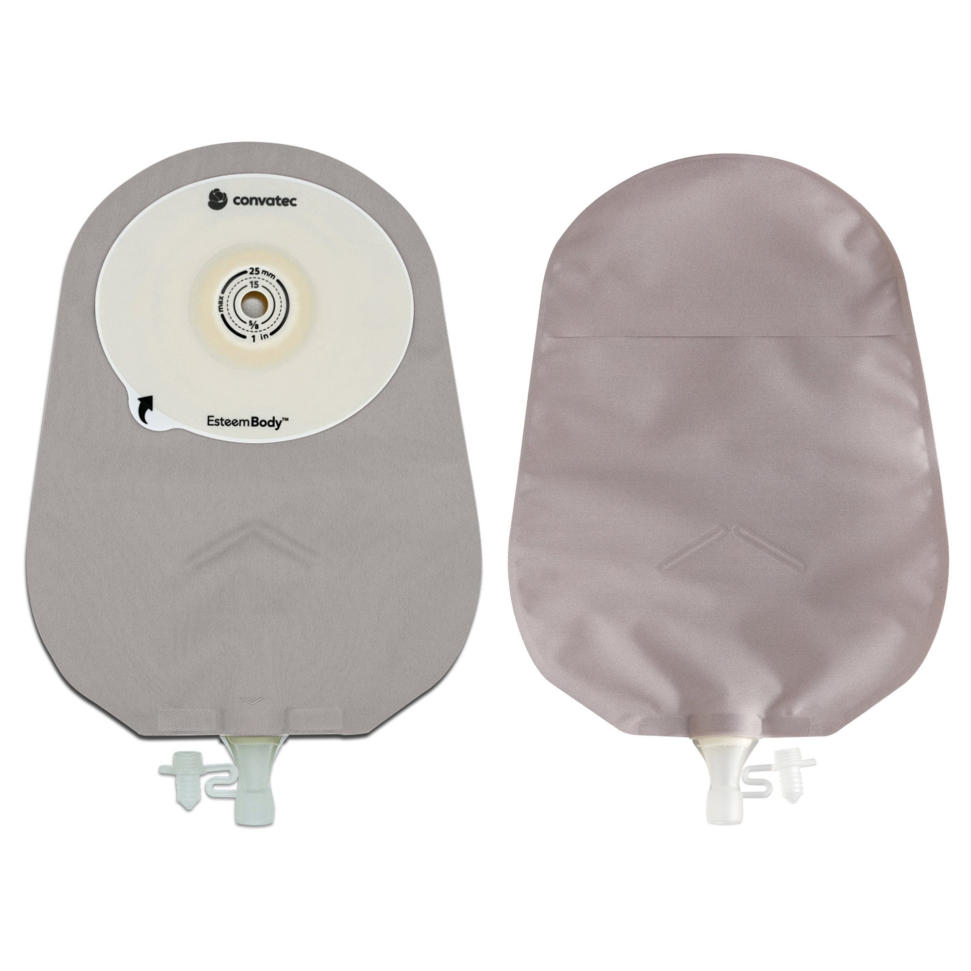 Esteem Body™ Durahesive Cut-Fit Urostomy Pouch 10 inch, 10-35mm Stoma ...