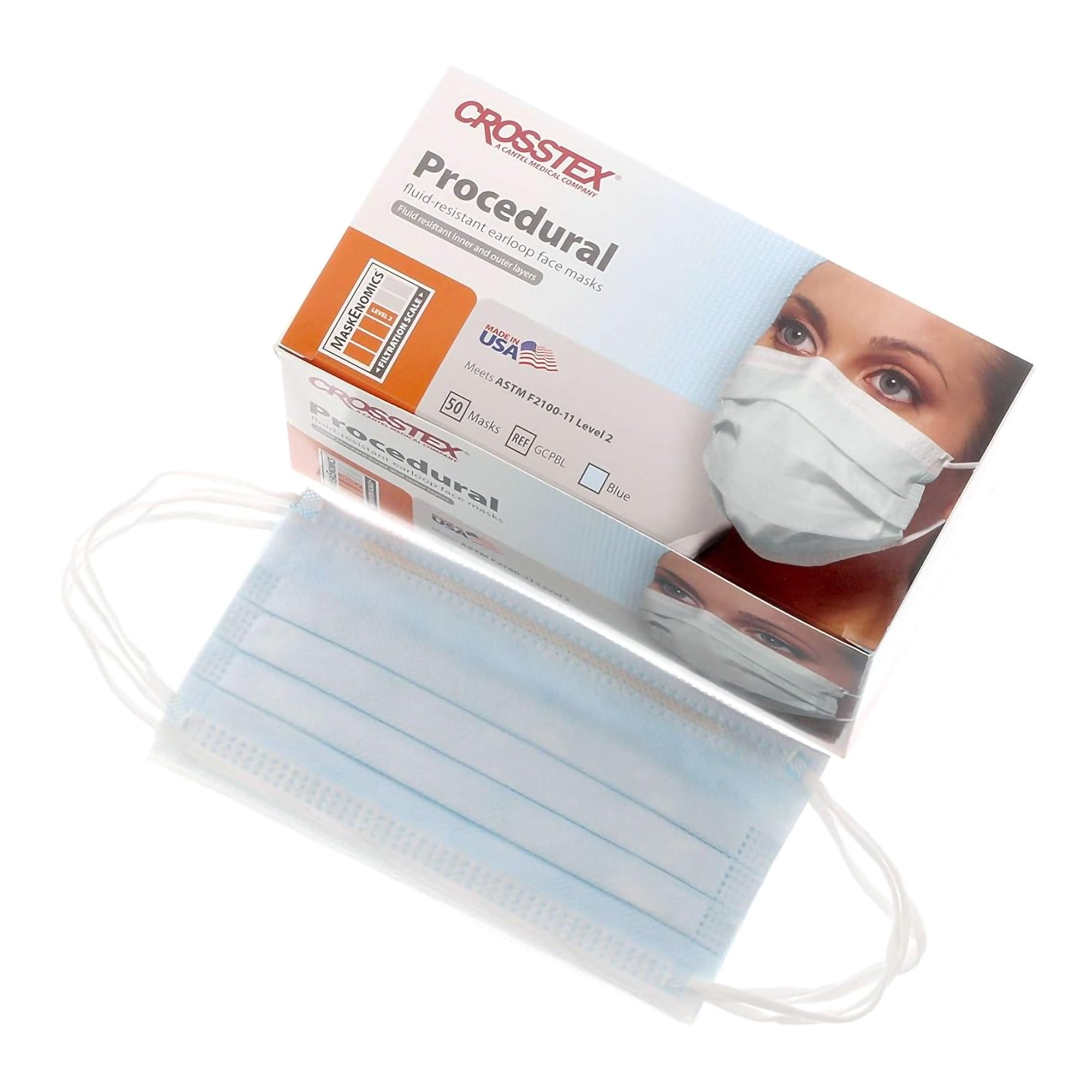 McKesson GCPBL Crosstex Procedure Mask with Fluid Resistance and ...